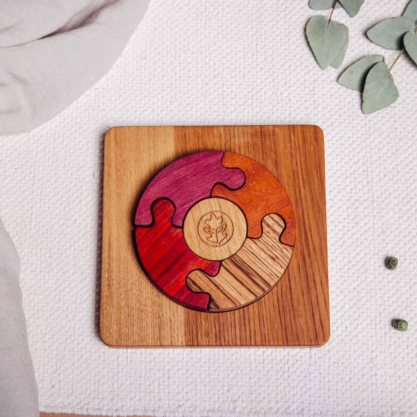Children's Wooden Puzzle | The Unity Puzzle | Oak & Sprout